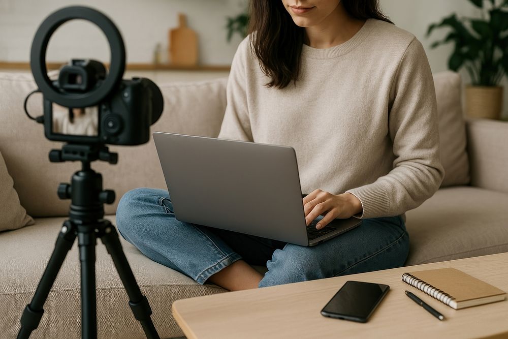 Content creator filming session | Free Photo - rawpixel