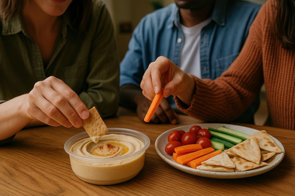 Healthy snack sharing moment | Free Photo - rawpixel