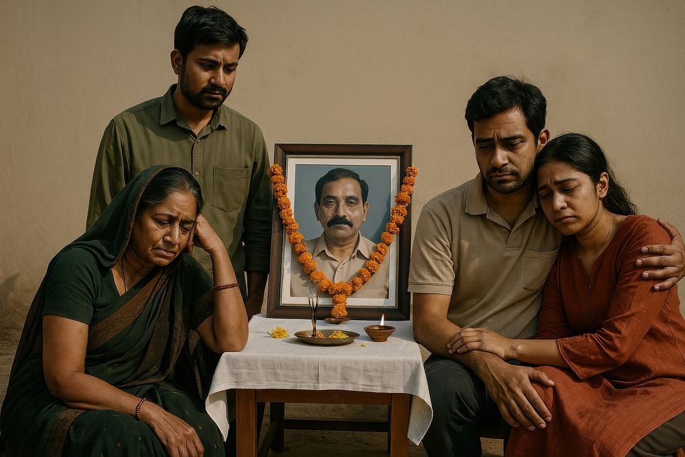 Family mourning framed portrait | Free Photo - rawpixel