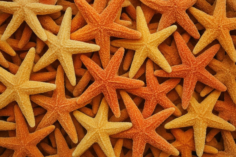 Vibrant starfish texture collection. | Free Photo - rawpixel