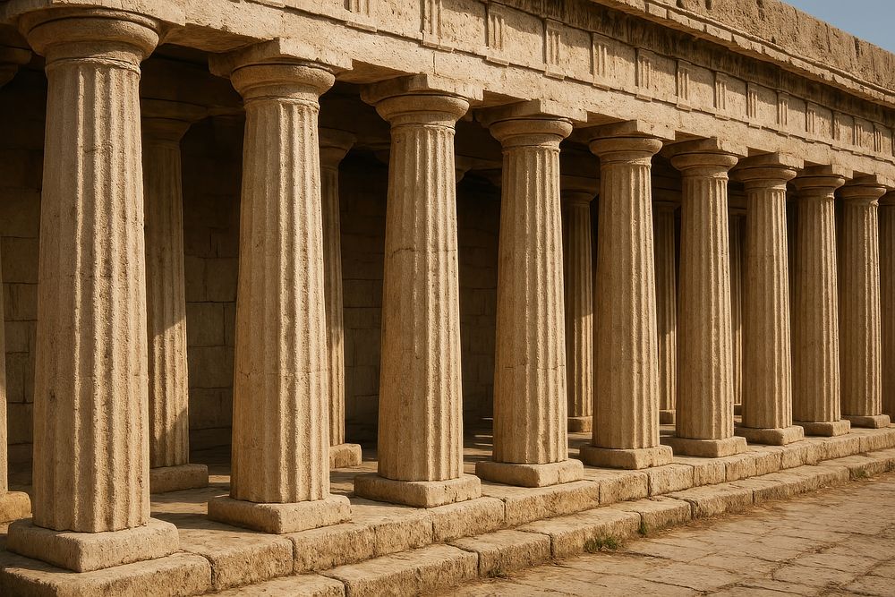 Ancient stone columns architecture | Free Photo - rawpixel