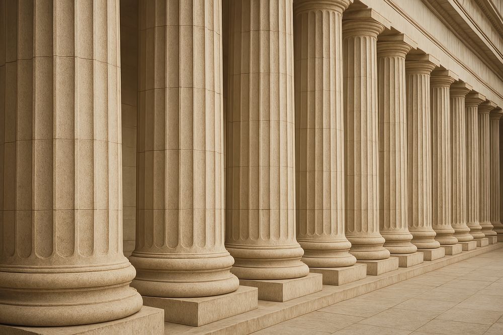 Majestic ancient stone columns architecture | Free Photo - rawpixel