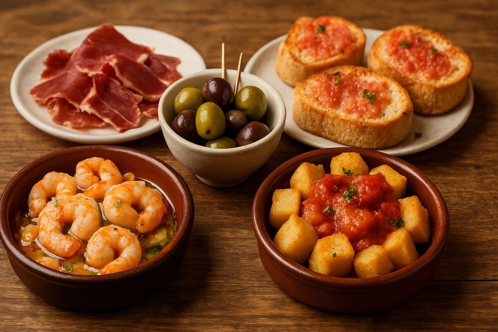 Delicious Spanish tapas assortment. | Free Photo - rawpixel