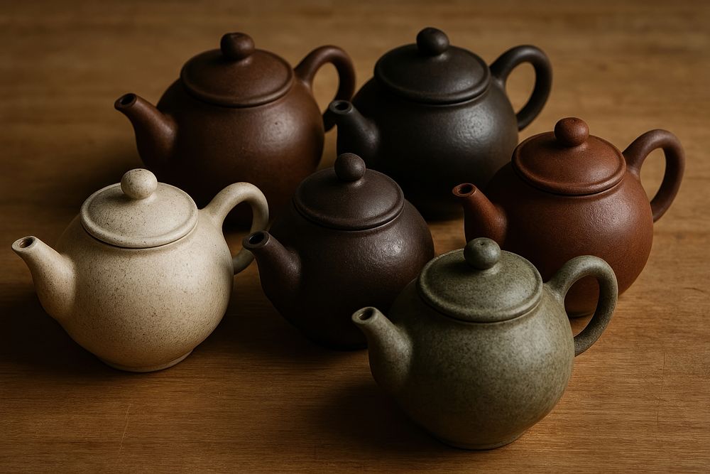 Elegant rustic teapots on display. | Free Photo - rawpixel