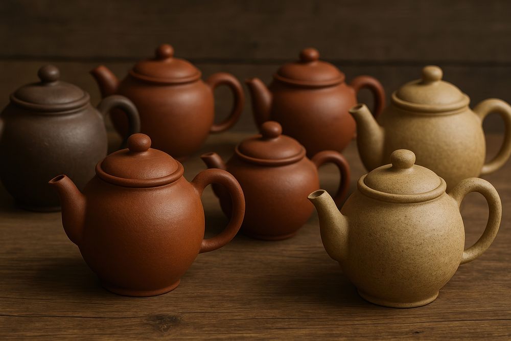 Rustic clay teapots on display. | Free Photo - rawpixel
