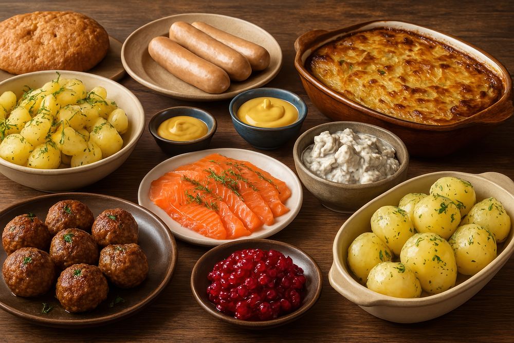 Traditional Swedish cuisine feast | Free Photo - rawpixel