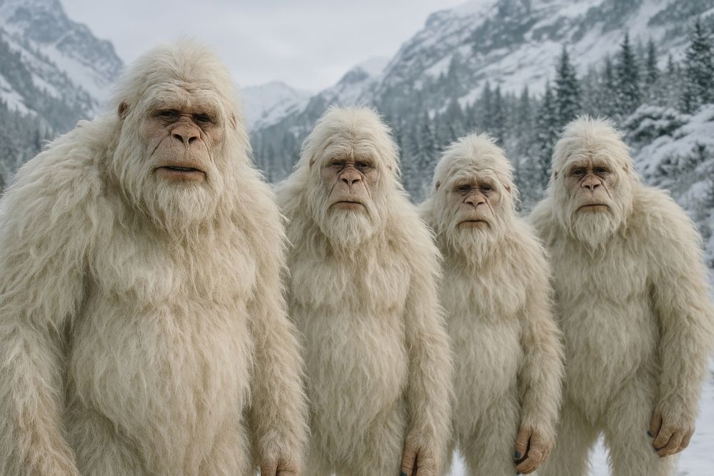 Mythical creatures in snow | Free Photo - rawpixel