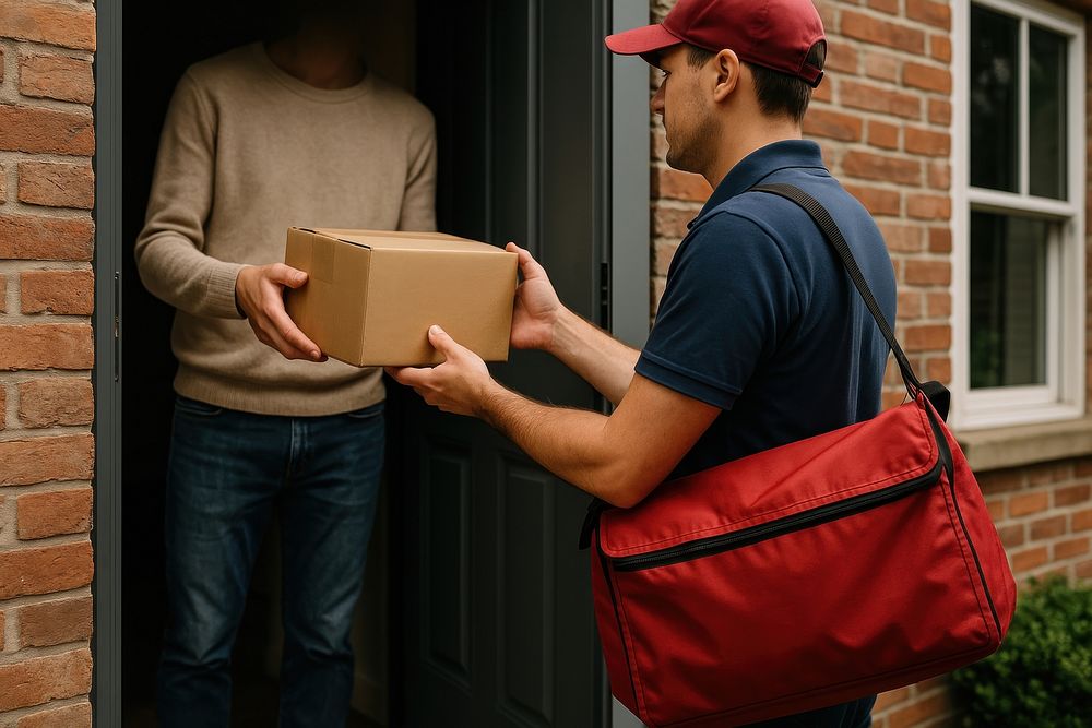 Package delivery at doorstep | Free Photo - rawpixel