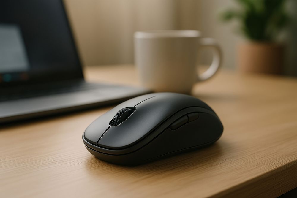 Wireless mouse on desk | Free Photo - rawpixel
