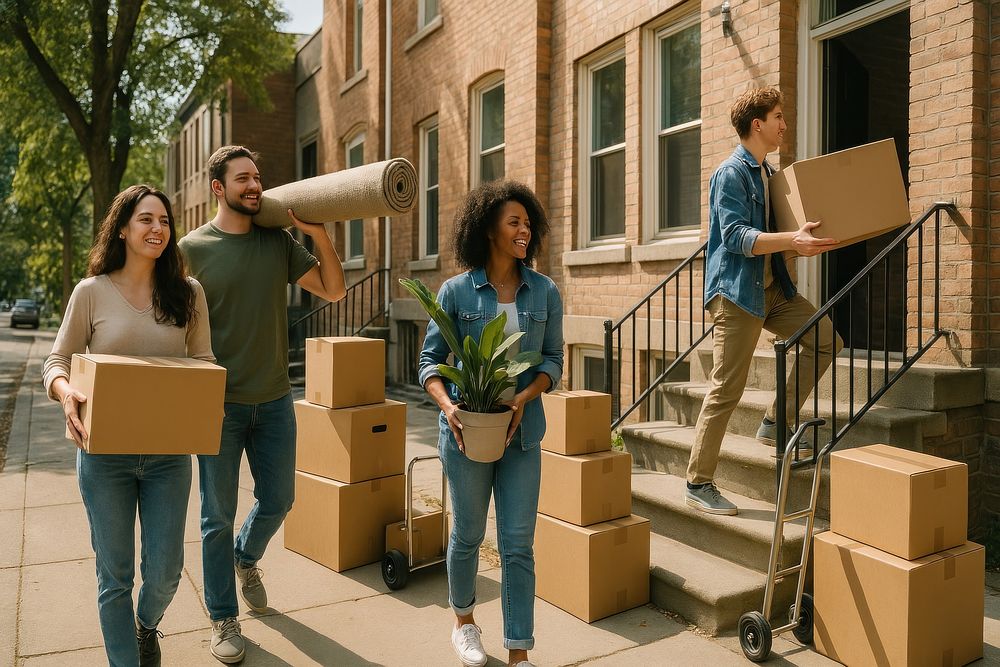 Friends moving into new home. | Free Photo - rawpixel