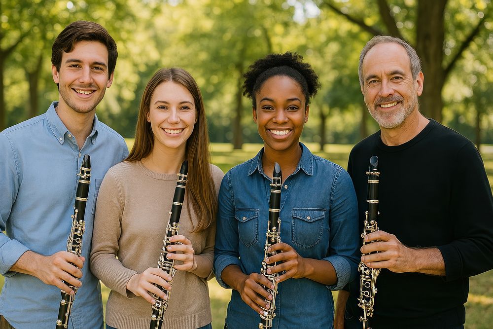 Diverse clarinetists enjoying nature | Free Photo - rawpixel