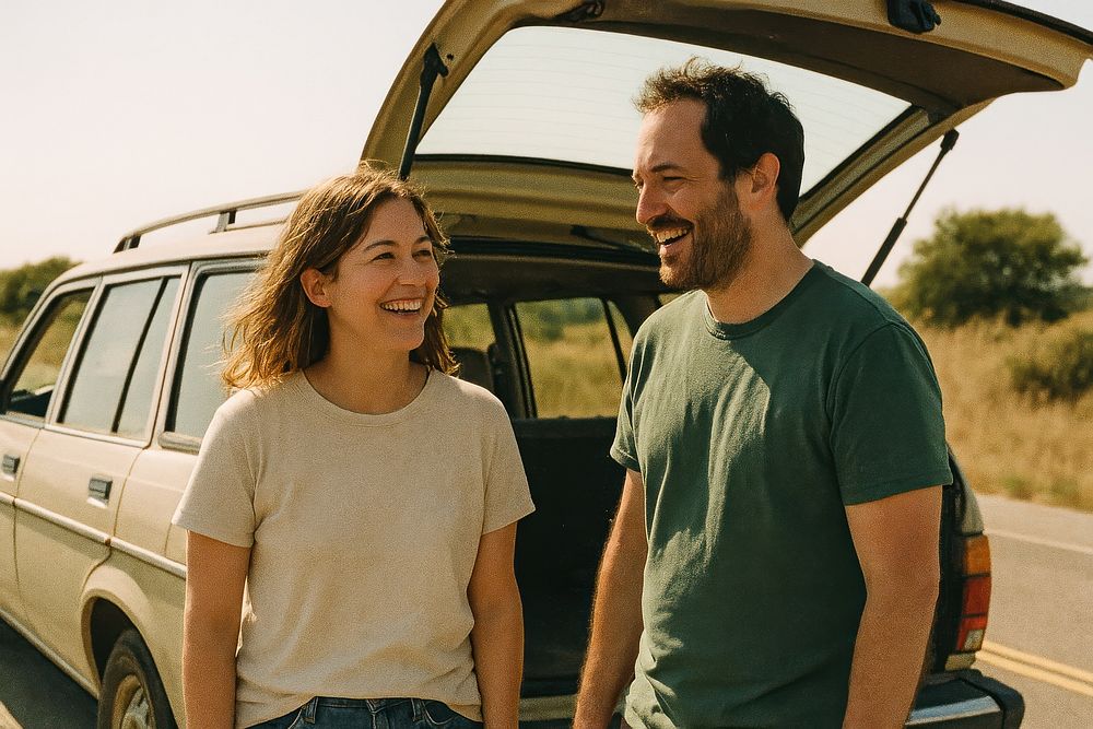 Happy road trip adventure friends | Free Photo - rawpixel