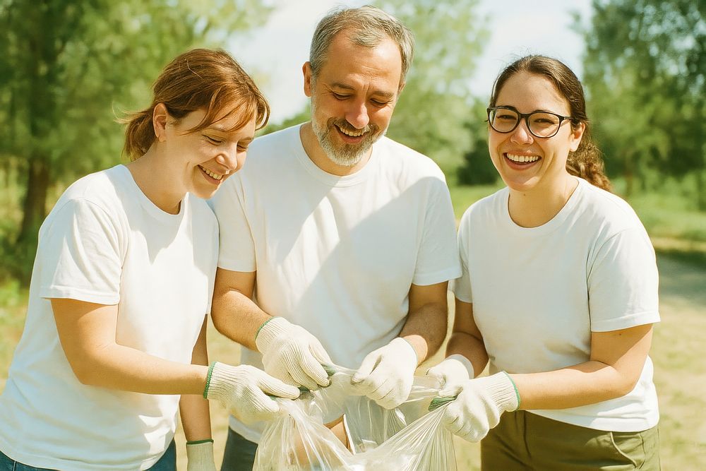 Teamwork in environmental cleanup. | Free Photo - rawpixel