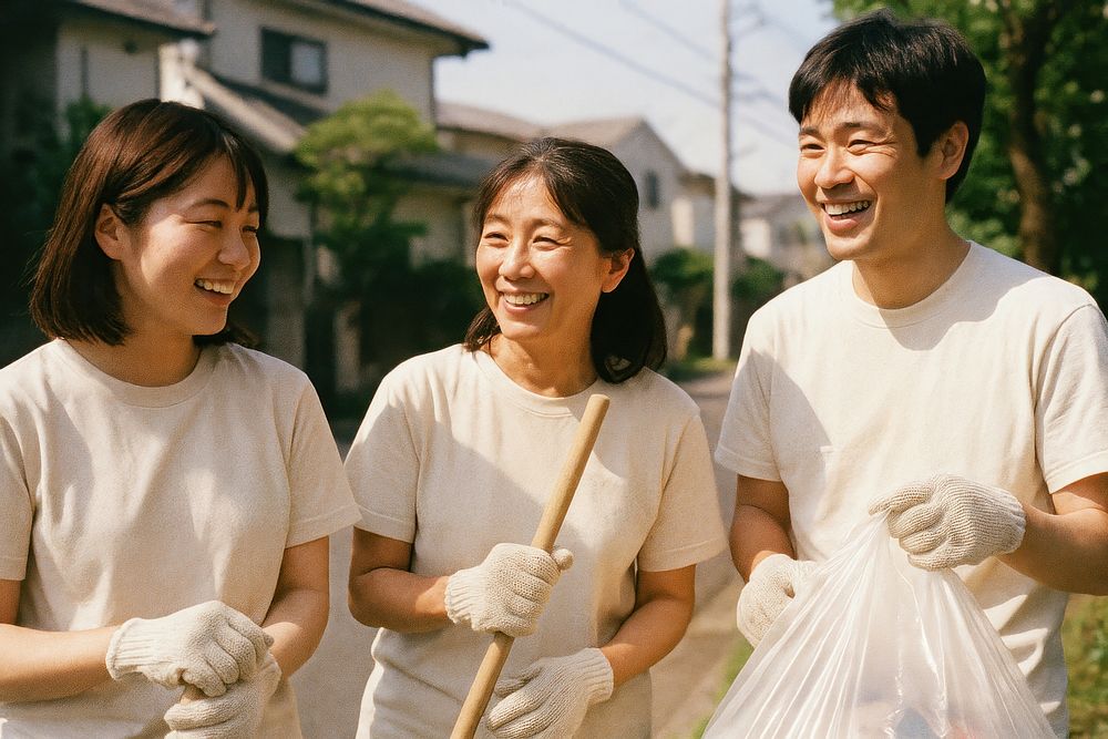 Joyful community cleanup team | Free Photo - rawpixel