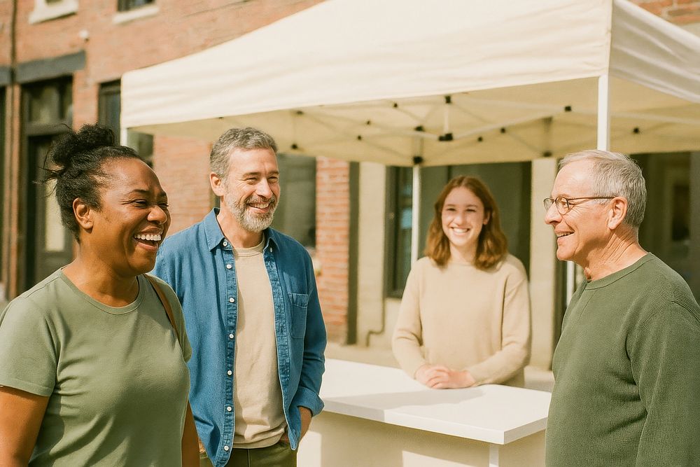 Outdoor friendly group conversation | Free Photo - rawpixel