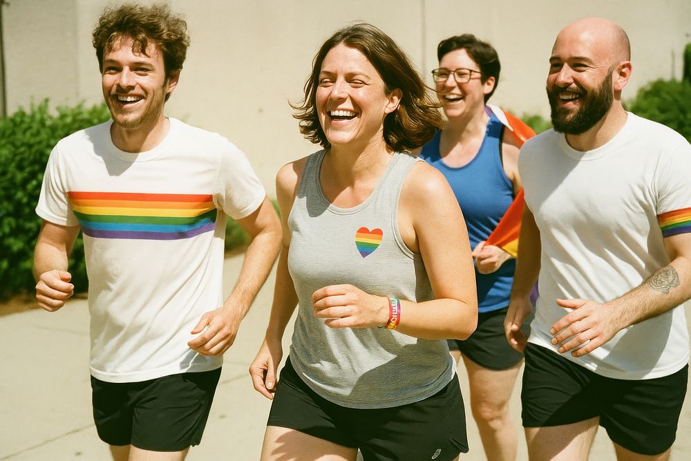Joyful group running together. | Free Photo - rawpixel