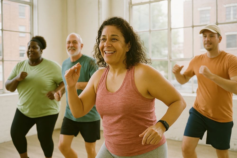 Group fitness joyful exercise | Free Photo - rawpixel