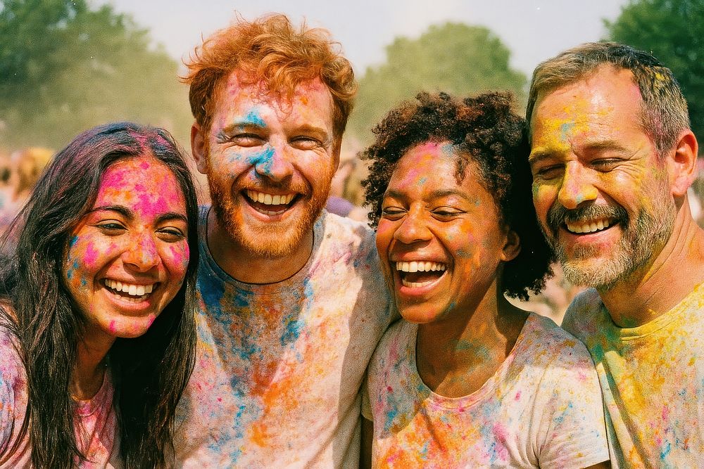 Joyful colorful festival celebration | Free Photo - rawpixel