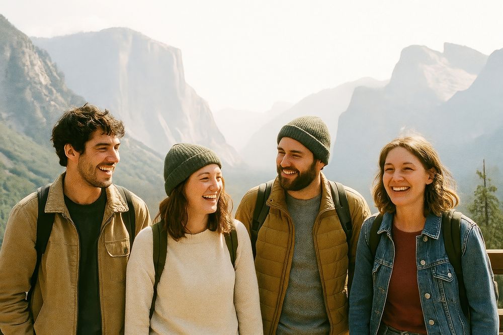 Friends enjoying nature together. | Free Photo - rawpixel