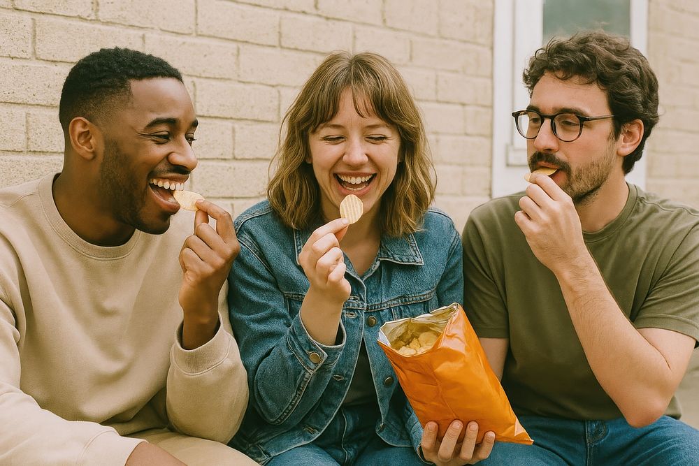 Friends enjoying snacks together | Free Photo - rawpixel