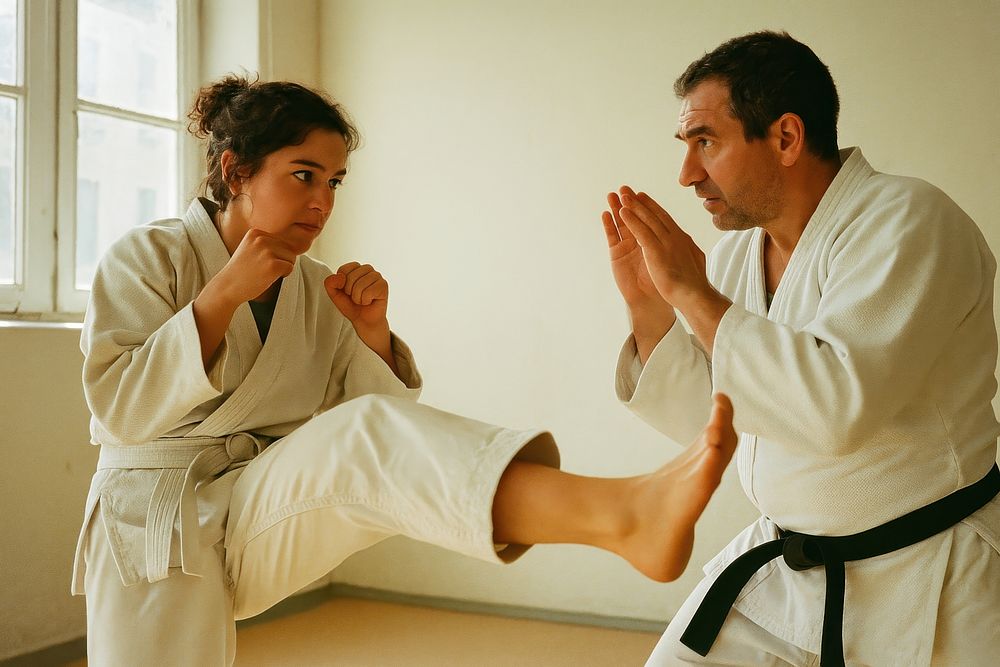 Karate training focused intense practice | Free Photo - rawpixel