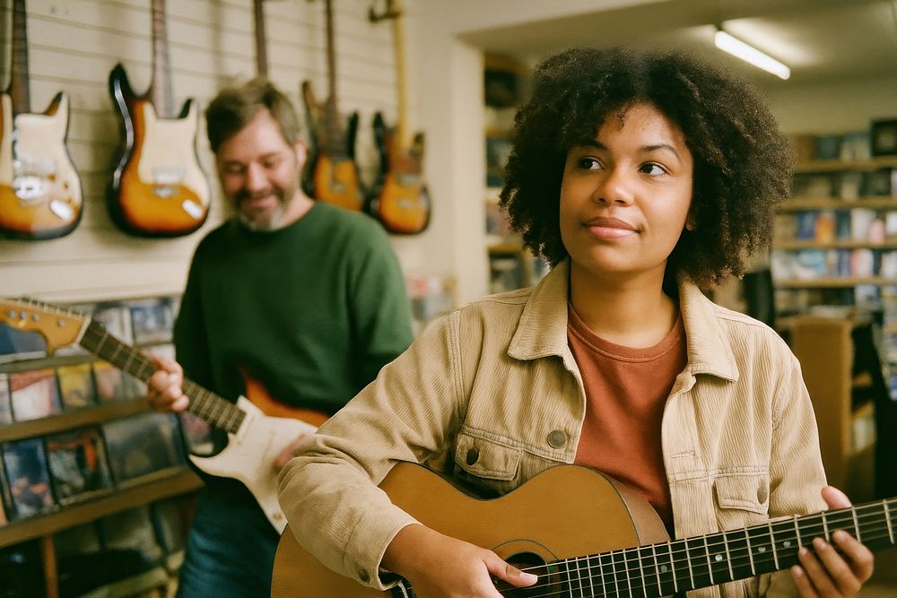 Diverse musicians playing guitars | Free Photo - rawpixel