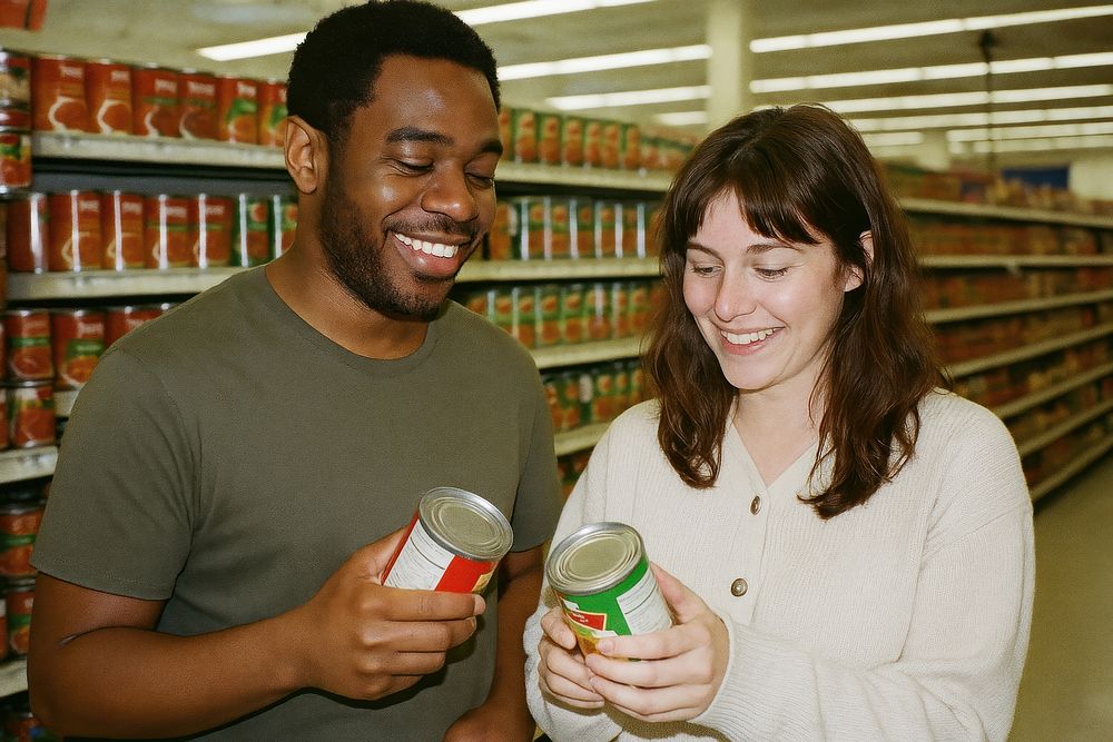Happy grocery shopping together. | Free Photo - rawpixel