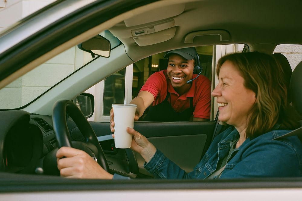 Drive-thru service customer interaction | Free Photo - rawpixel