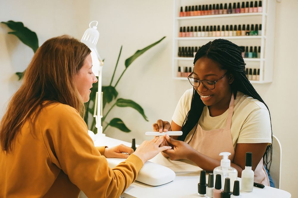 Friendly nail salon interaction | Free Photo - rawpixel