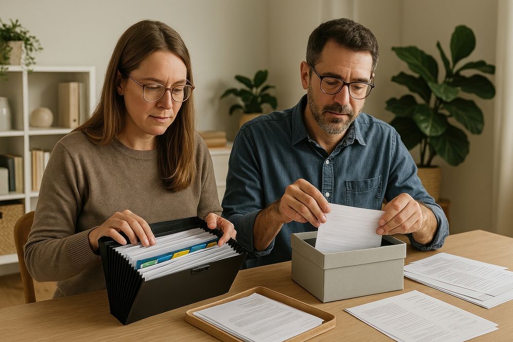 Organizing documents at home. | Free Photo - rawpixel