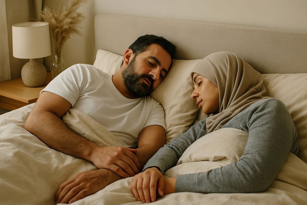 Peaceful couple sleeping together | Free Photo - rawpixel