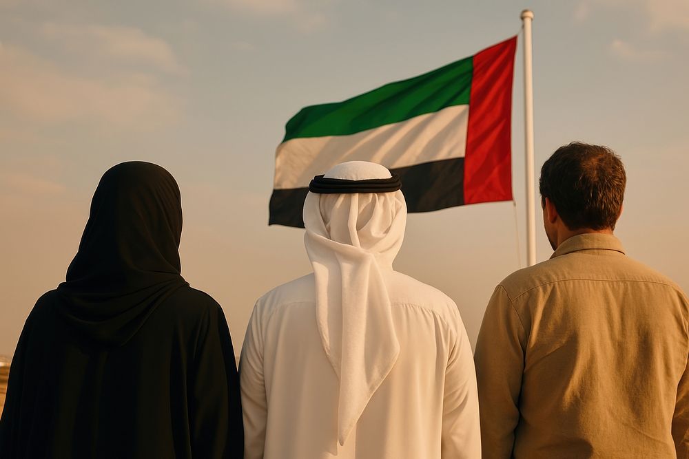 Unity under UAE flag | Free Photo - rawpixel
