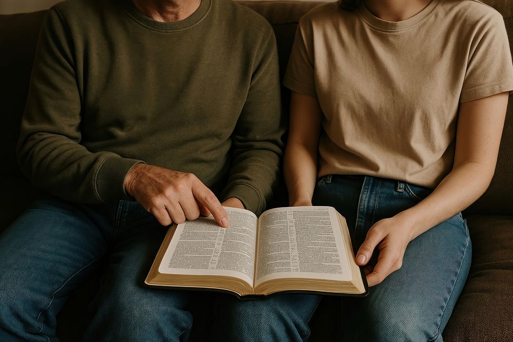 Two people reading book together. | Free Photo - rawpixel