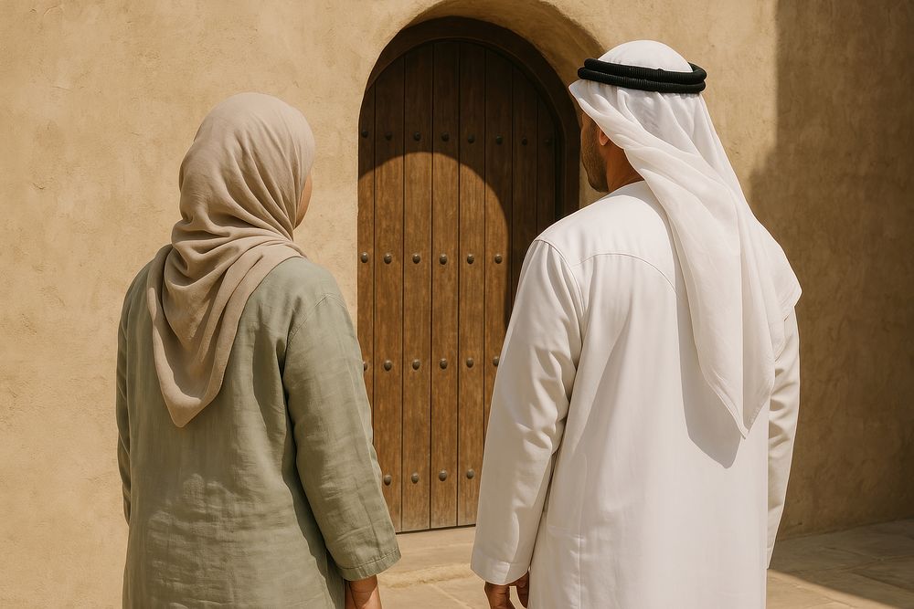 Traditional Middle Eastern attire worn. | Free Photo - rawpixel