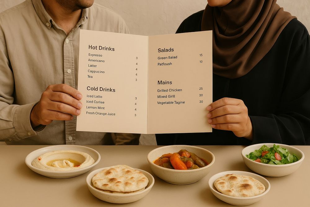 Middle Eastern dining menu showcase | Free Photo - rawpixel