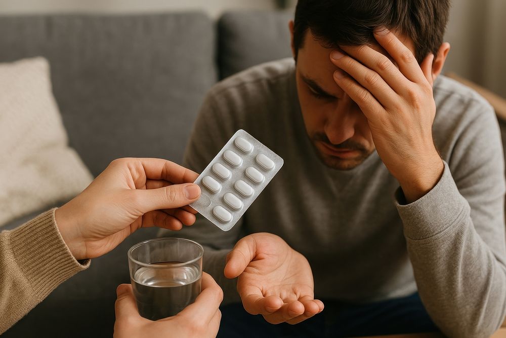 Headache relief with medication assistance | Free Photo - rawpixel