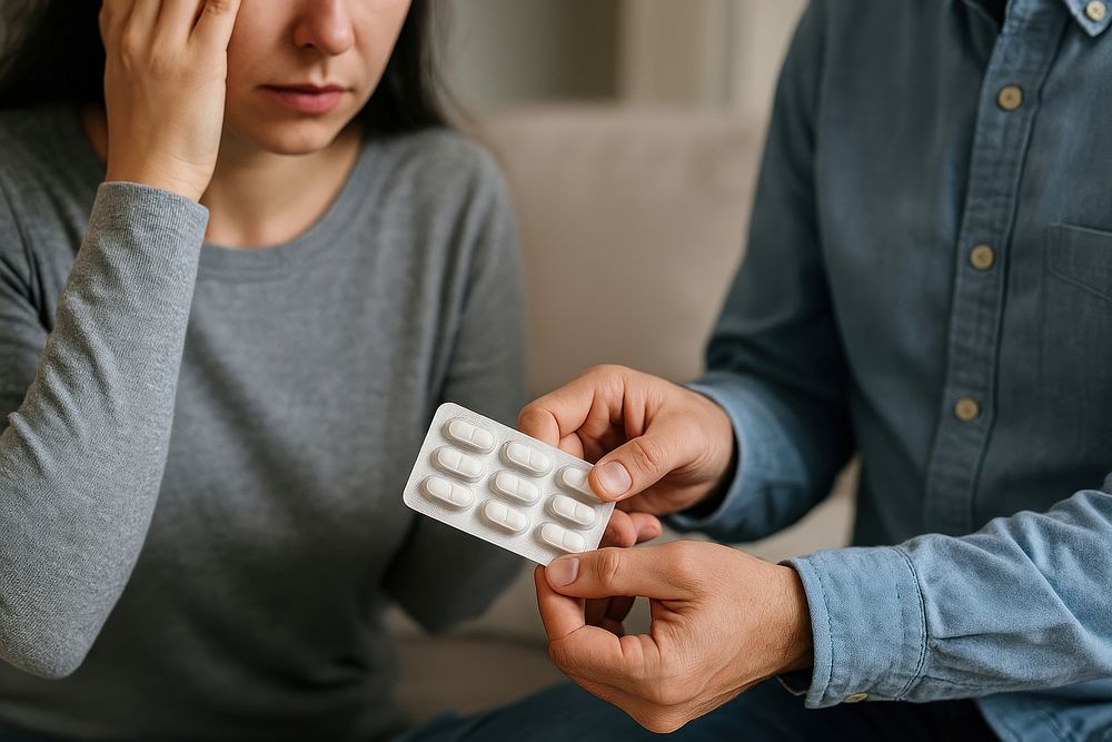 Headache relief medication offered | Free Photo - rawpixel