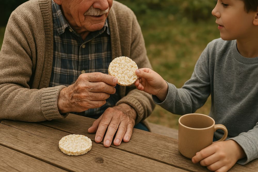 Generations sharing rice cakes | Free Photo - rawpixel