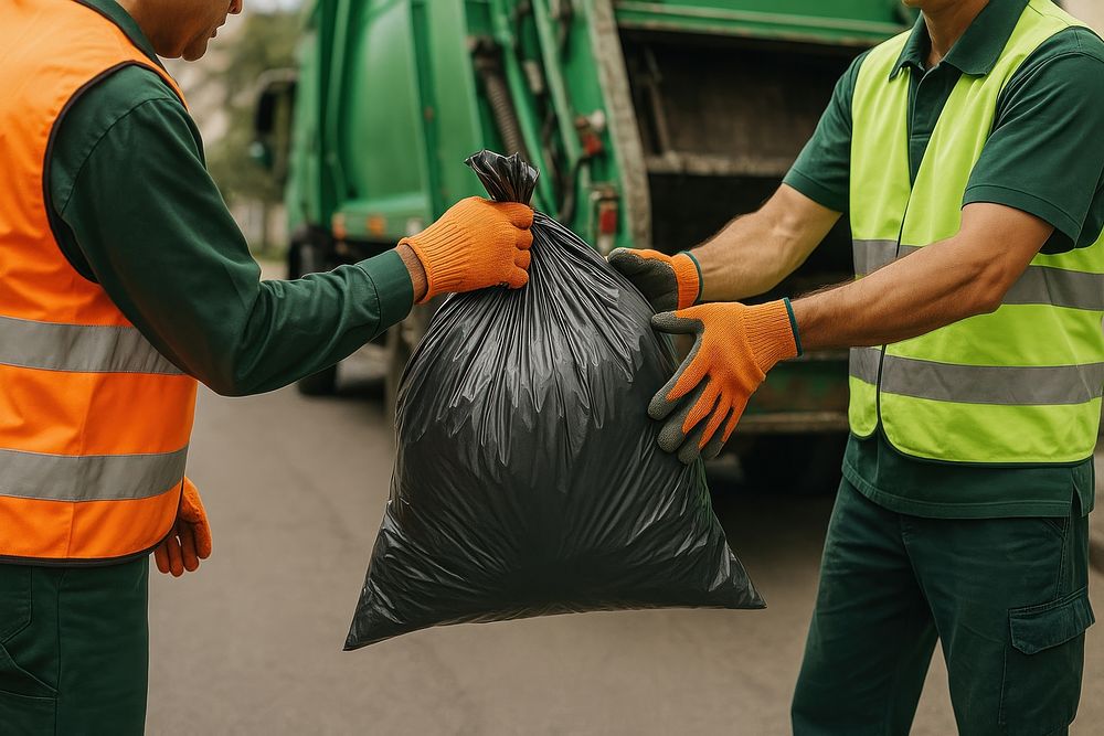 Garbage collection teamwork efficiency | Free Photo - rawpixel