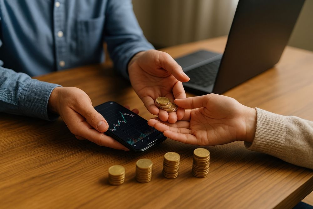 Digital currency exchange transaction. | Free Photo - rawpixel