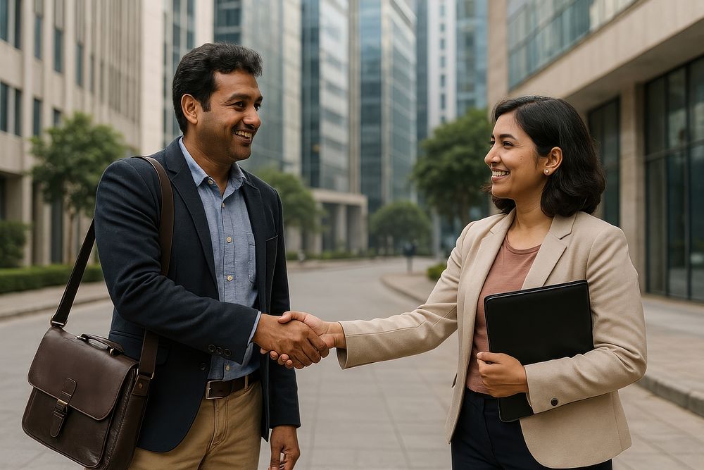 Professional handshake in urban setting | Free Photo - rawpixel