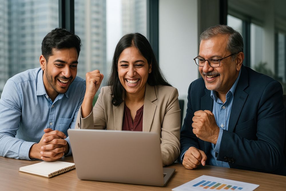 Diverse team celebrating success | Free Photo - rawpixel