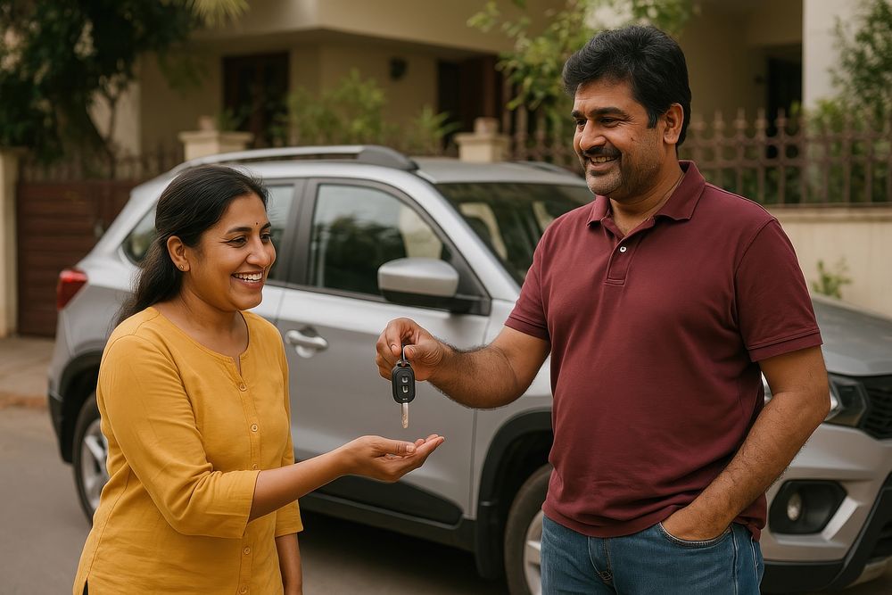 Happy car ownership handover moment. | Free Photo - rawpixel