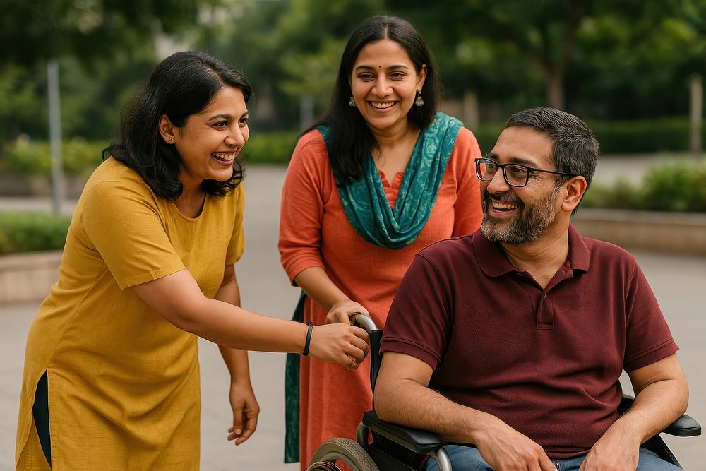 Inclusive friendship outdoor joy | Free Photo - rawpixel