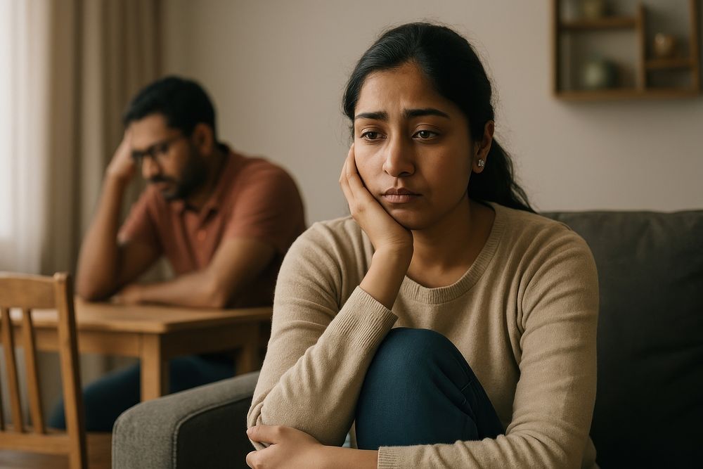 Couple experiencing emotional distance. | Free Photo - rawpixel