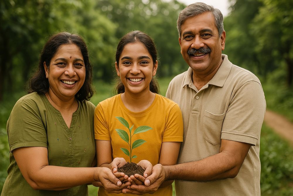 Family planting tree together joyfully. | Free Photo - rawpixel