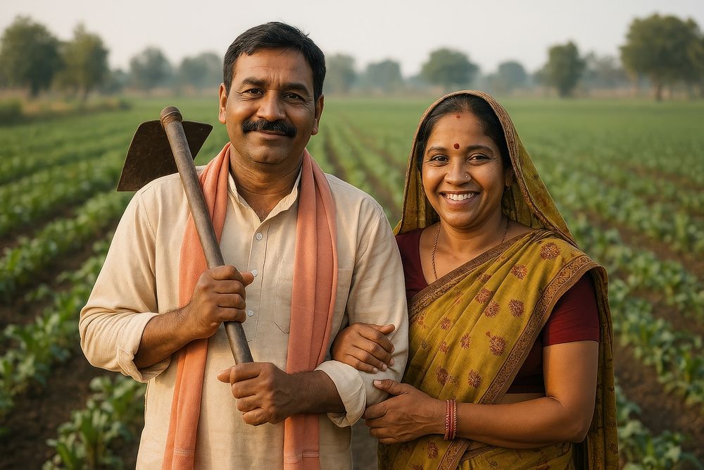 Happy rural farming couple portrait. | Free Photo - rawpixel