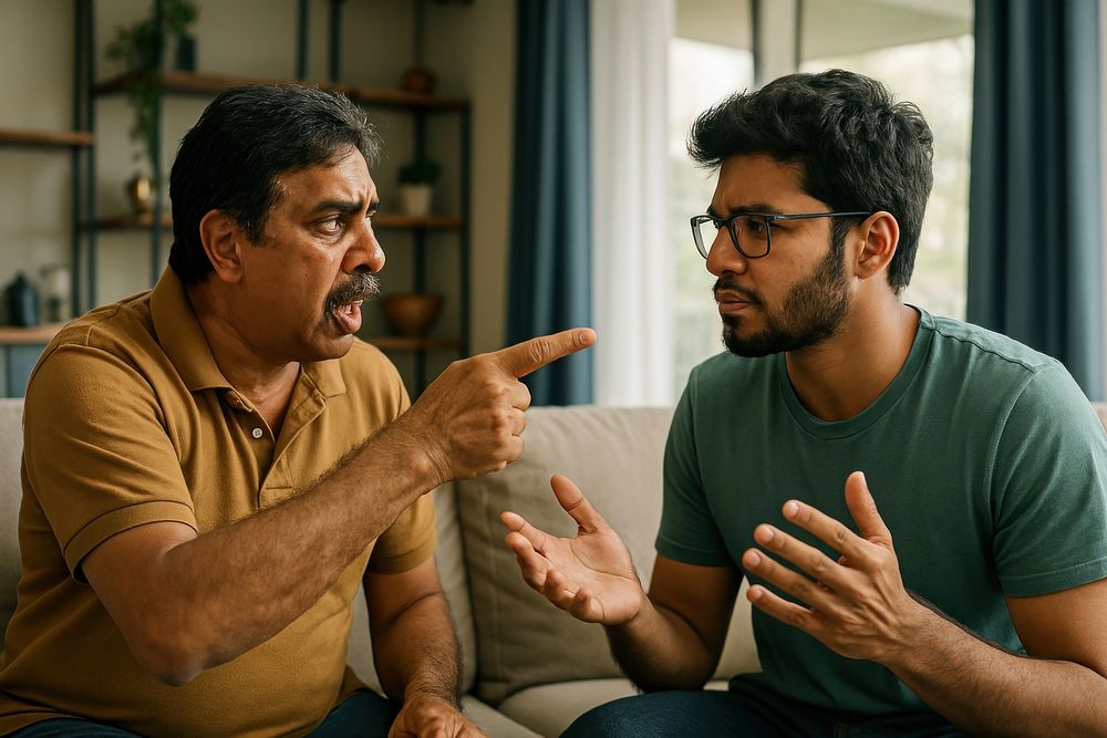 Father-son intense emotional discussion | Free Photo - rawpixel