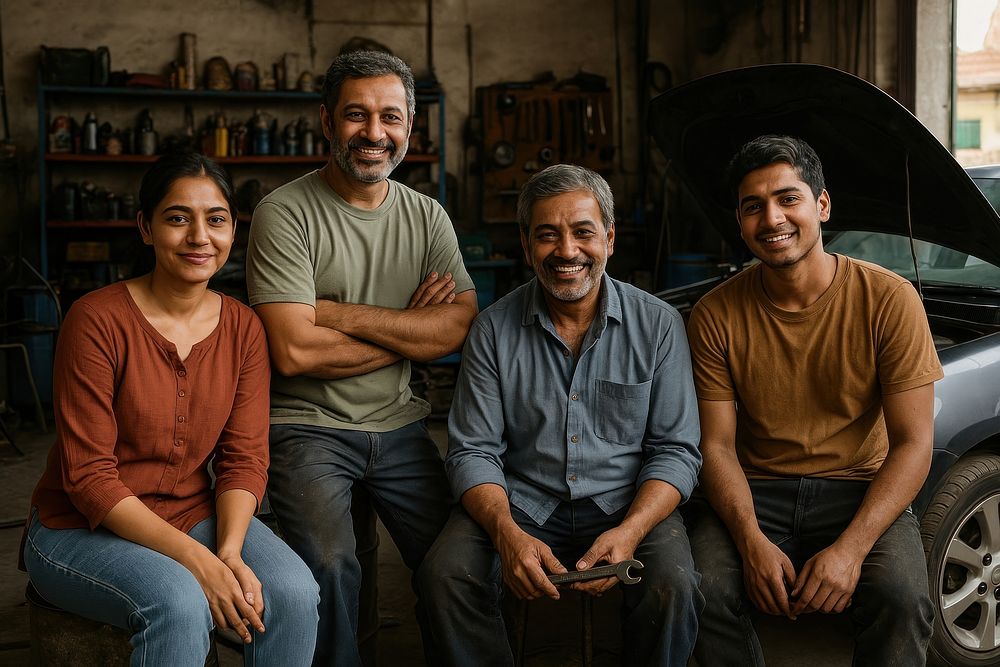 Family-run automotive repair shop | Free Photo - rawpixel
