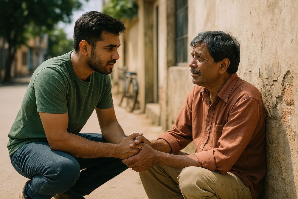 Compassionate conversation between generations. | Free Photo - rawpixel